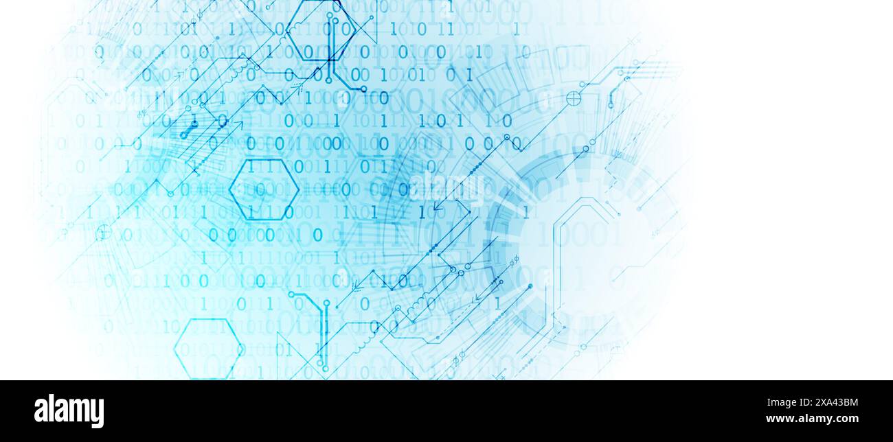Scientific and technological concept with the use of technical elements ...