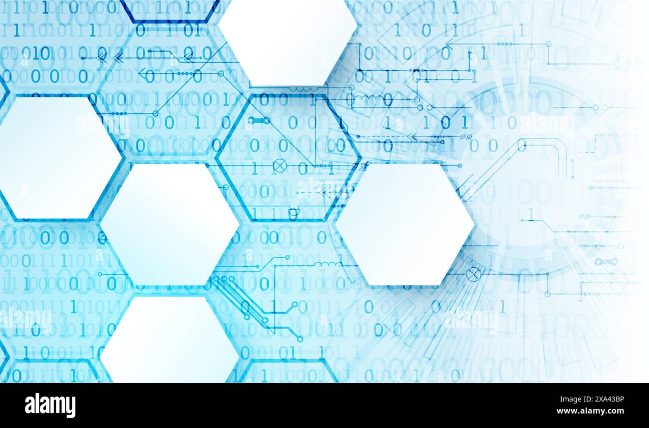 Scientific and technological concept with the use of technical elements ...