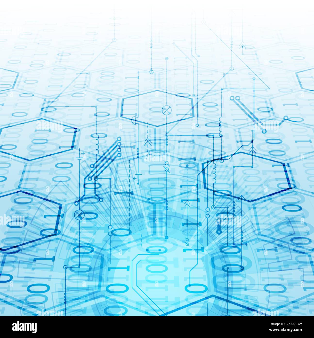 Scientific and technological concept with the use of technical elements ...