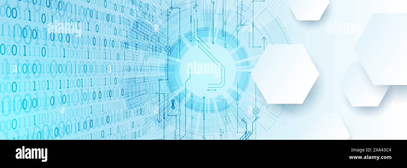 Scientific and technological concept with the use of technical elements ...