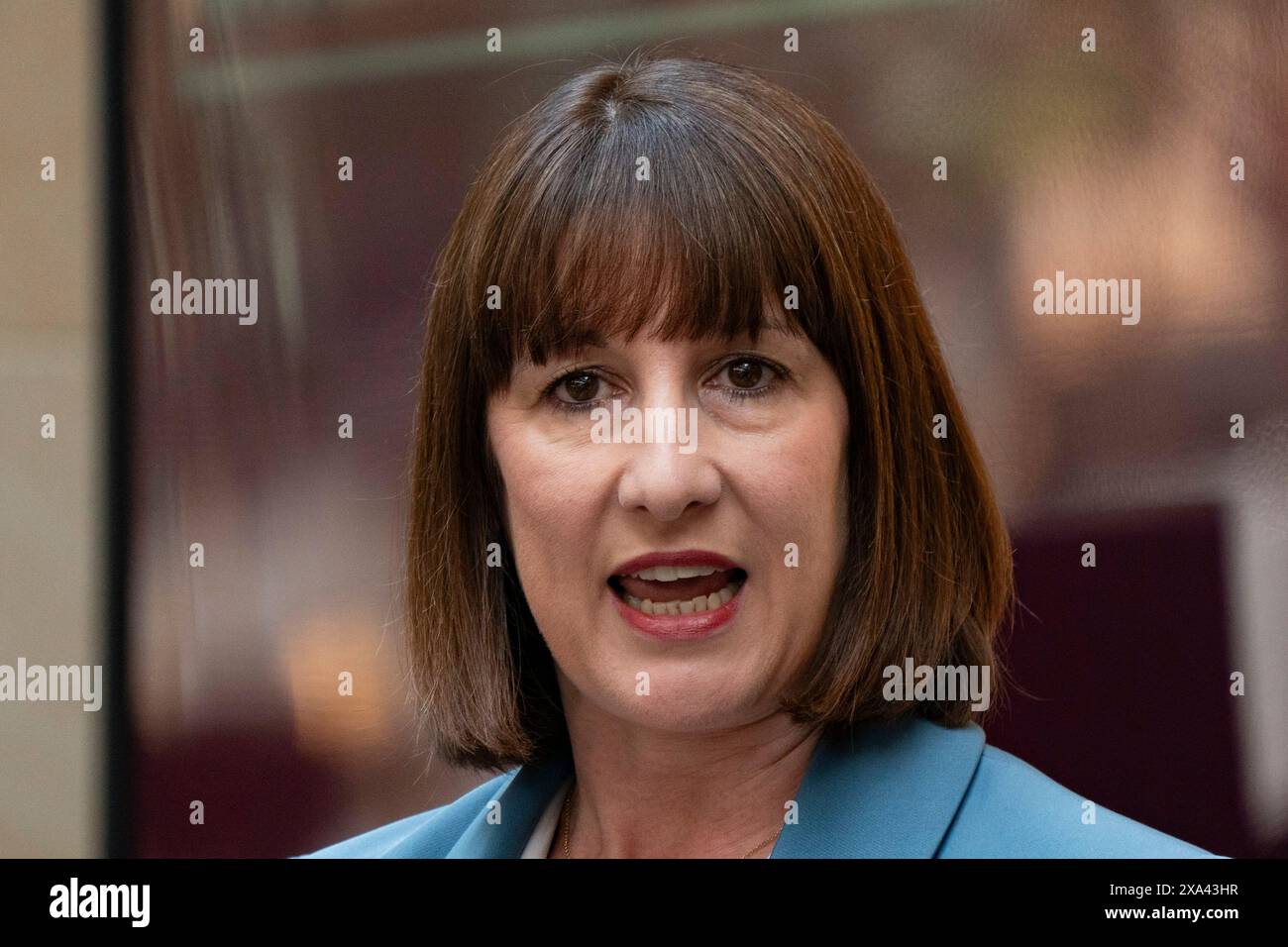 Edinburgh, Scotland, UK. 4th June 2024. Shadow Chancellor Rachel Reeves ...