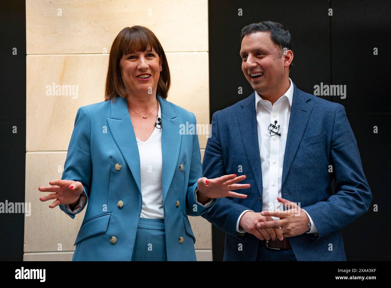 Edinburgh, Scotland, UK. 4th June 2024. Shadow Chancellor Rachel Reeves ...