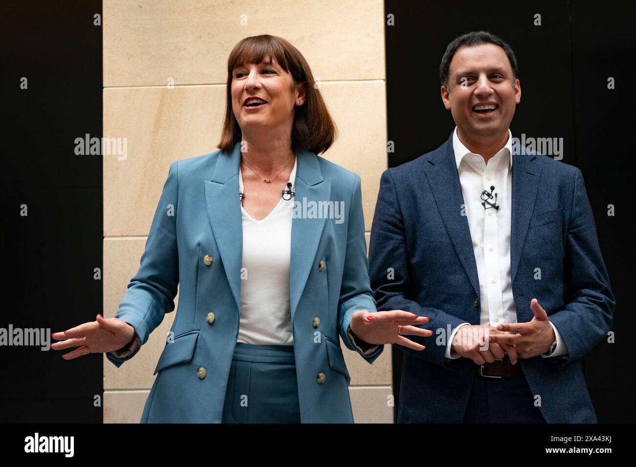 Edinburgh, Scotland, UK. 4th June 2024. Shadow Chancellor Rachel Reeves ...