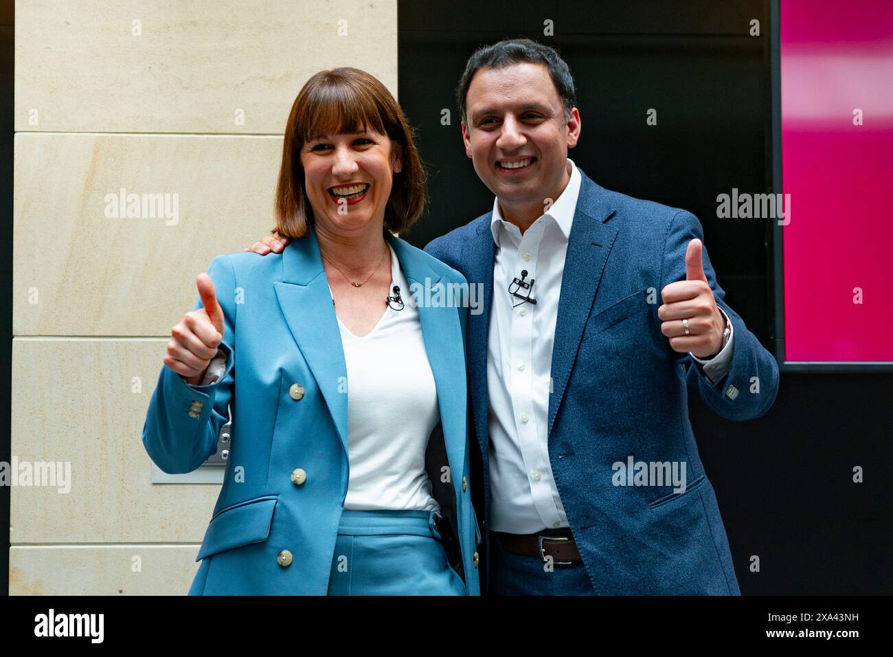 Edinburgh, Scotland, UK. 4th June 2024. Shadow Chancellor Rachel Reeves ...