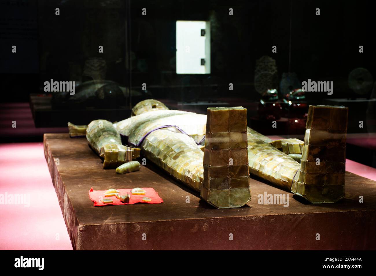 Antique Jade Clothes Sewn With Golden Thread or ancient Jade burial ...