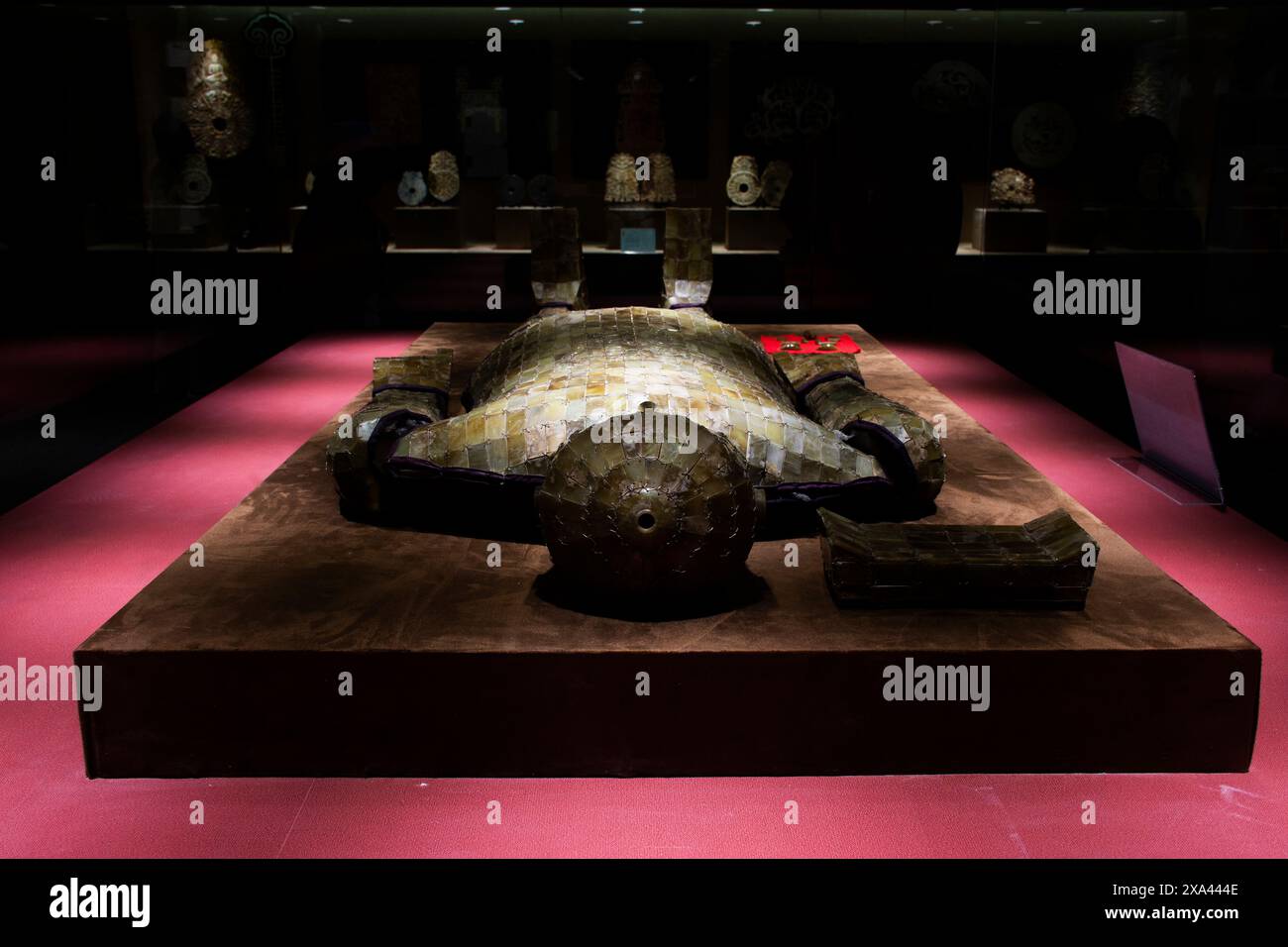 Antique Jade Clothes Sewn With Golden Thread or ancient Jade burial ...