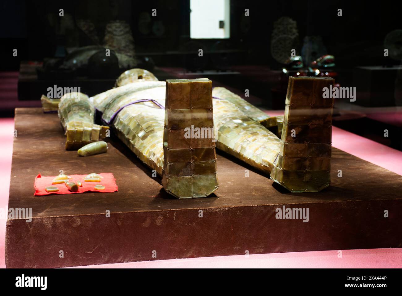 Antique Jade Clothes Sewn With Golden Thread or ancient Jade burial ...