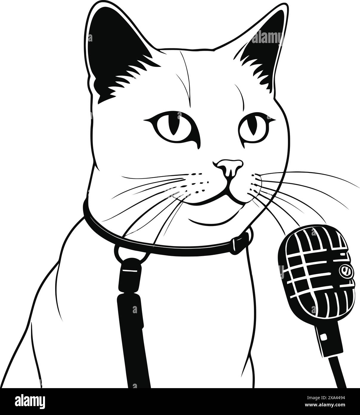 Collar mic Stock Vector Images - Alamy