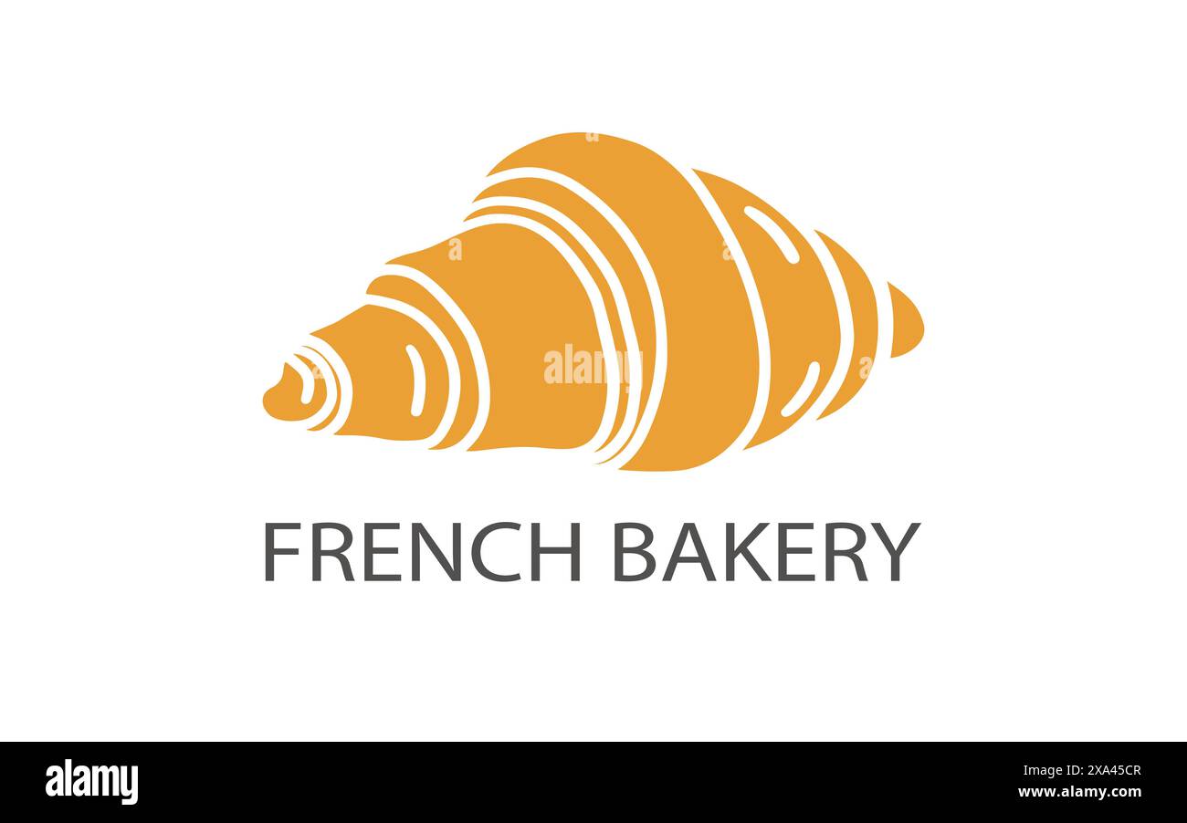 French Bakery logo badge label with croissant Stock Vector Image & Art ...
