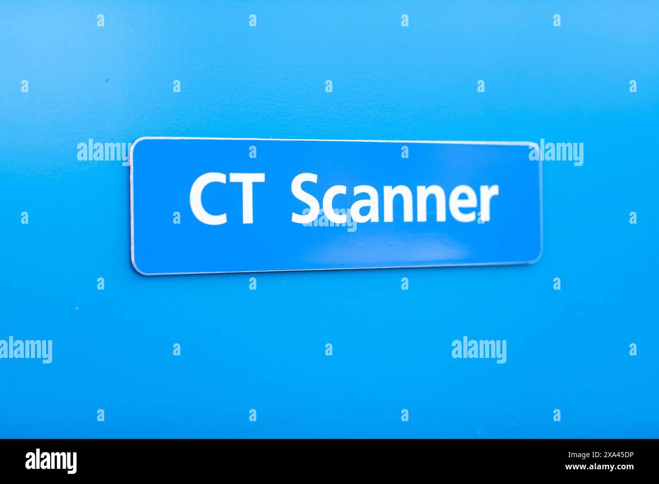 Blue ct scanner sign wall hi-res stock photography and images - Alamy