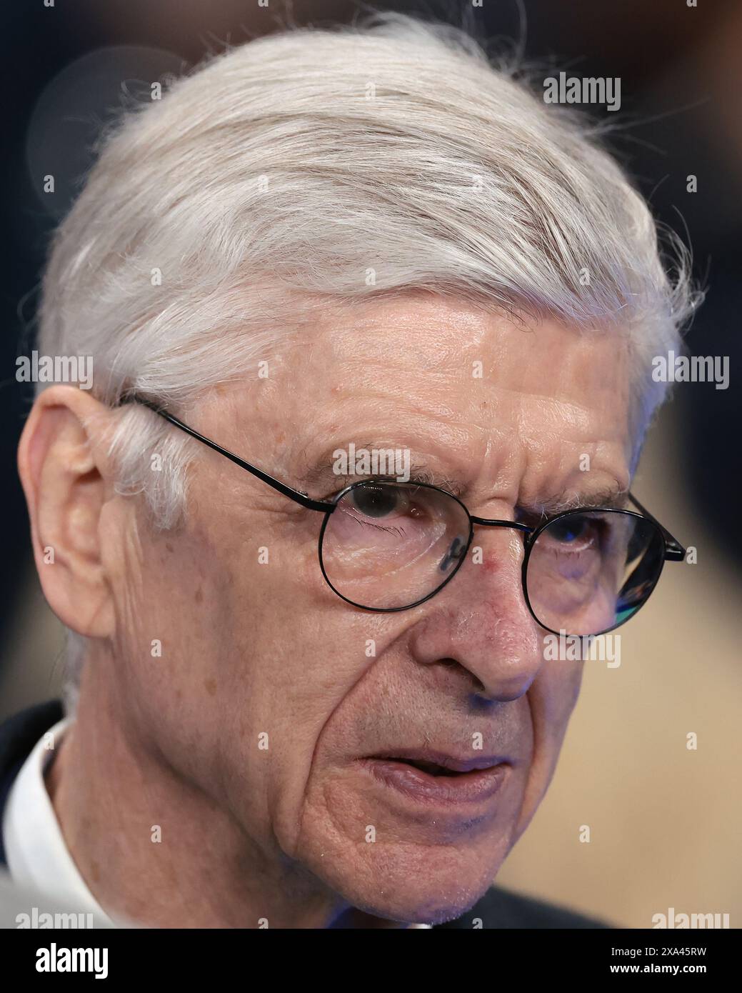 London, UK. 1st June, 2024. Former Arsenal Managewr Arsene Wenger during the UEFA Champions ...