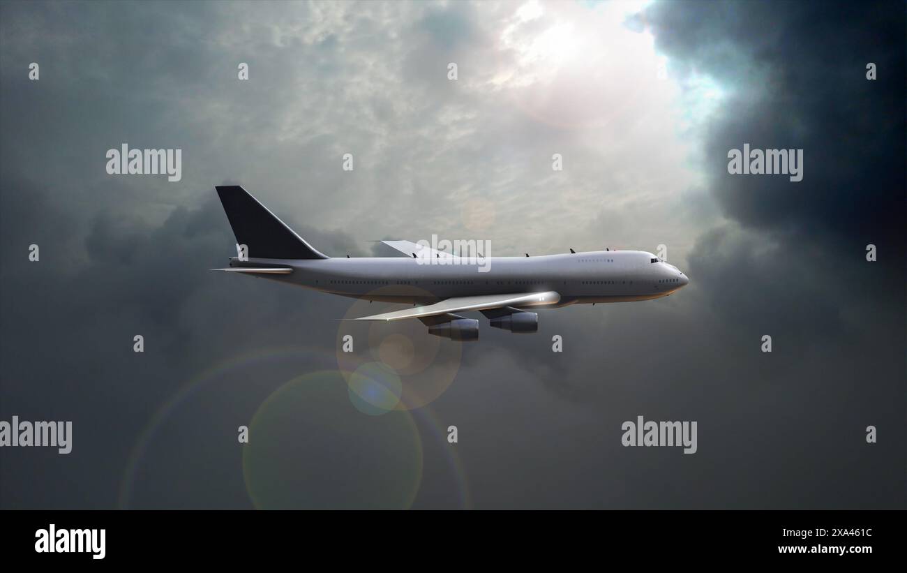Flight through moving cloudscape hi-res stock photography and images ...
