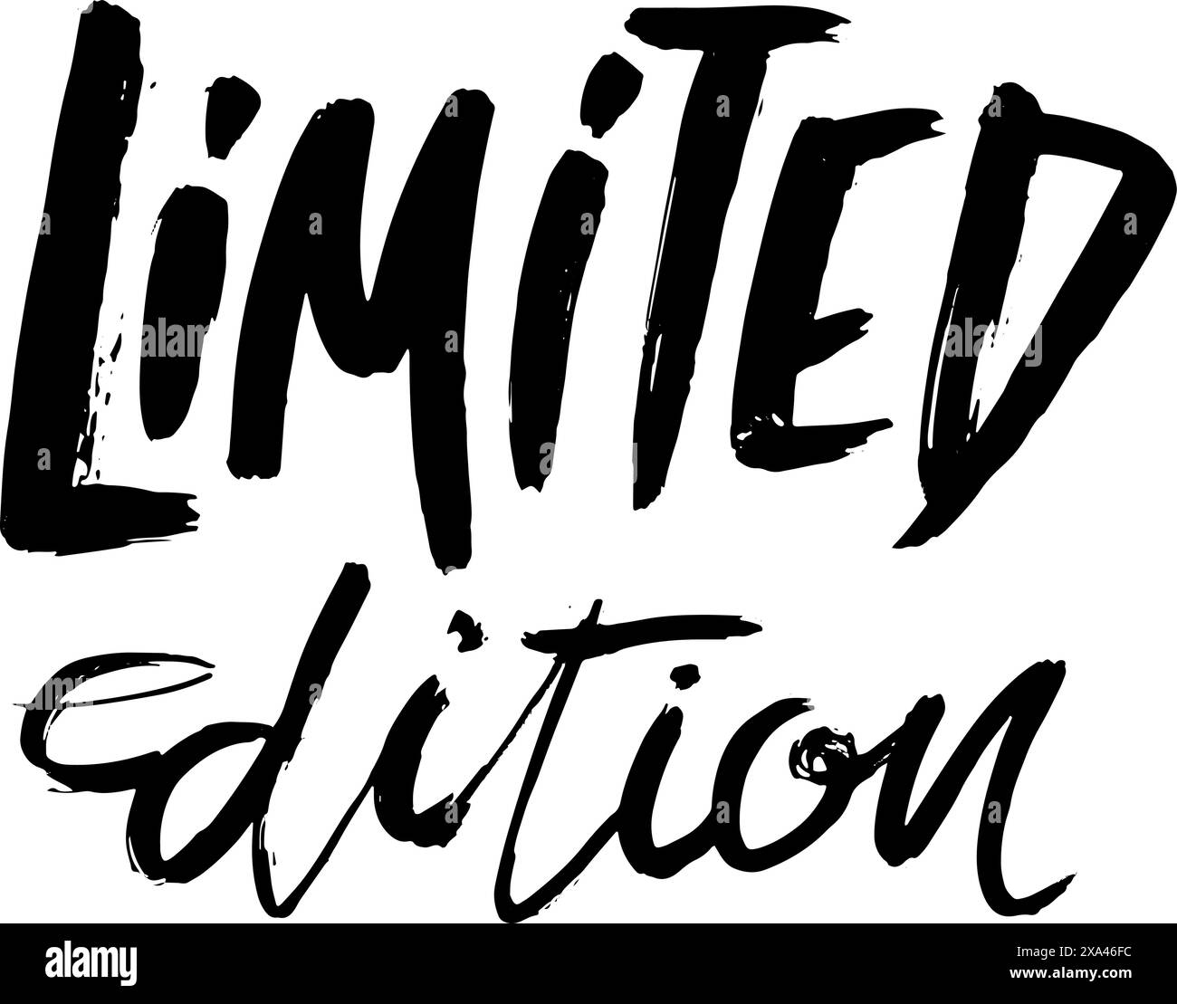 Limited Edition Modern Lettering Design Stock Vector Image & Art - Alamy