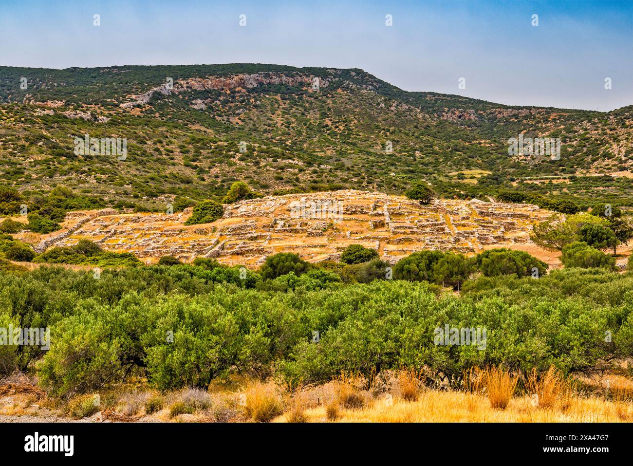 Ruins of Minoan town of Gournia, Bronze Age, Eastern Crete, Greece ...