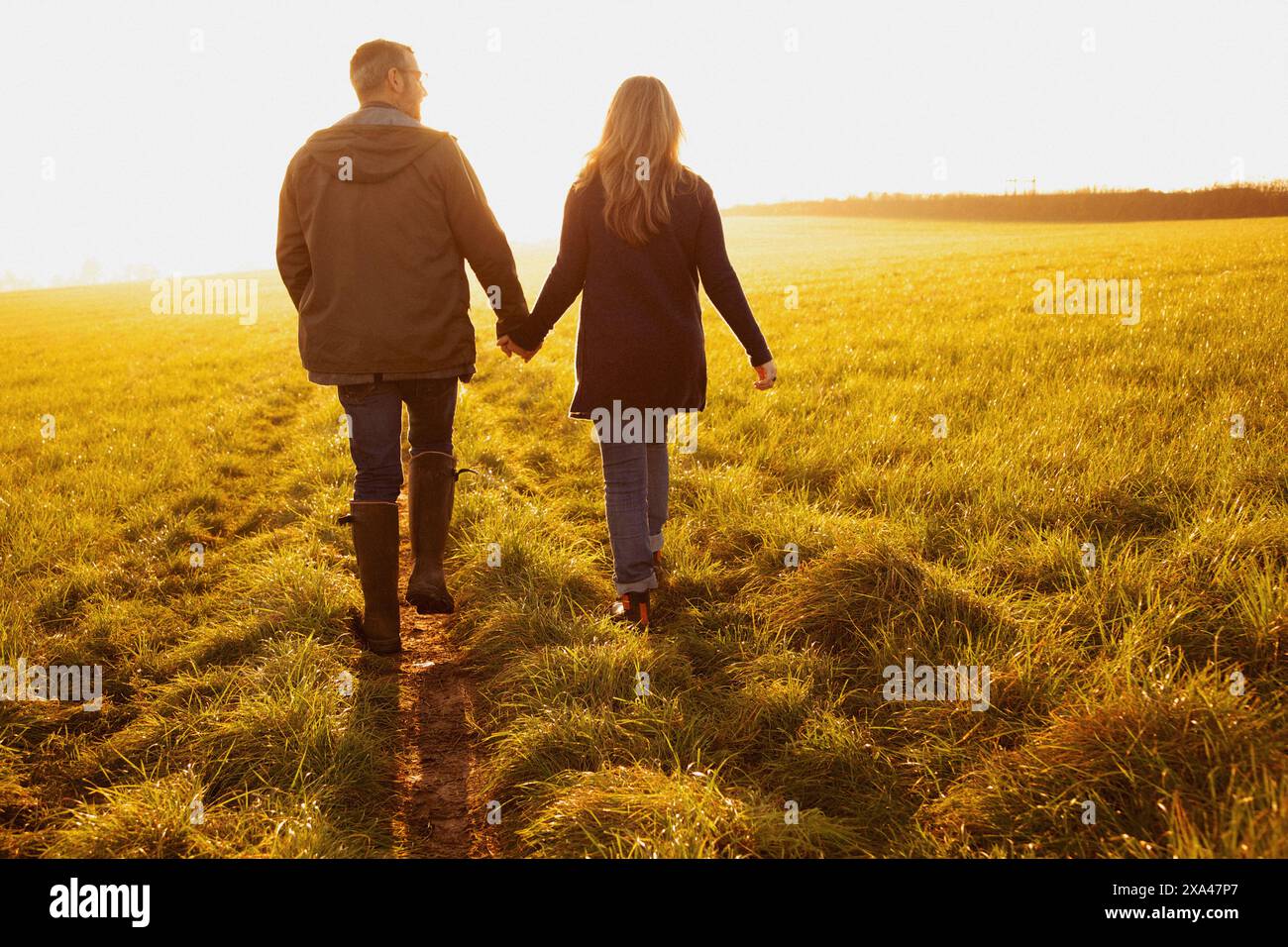 Middle aged companion see hand hi-res stock photography and images - Alamy