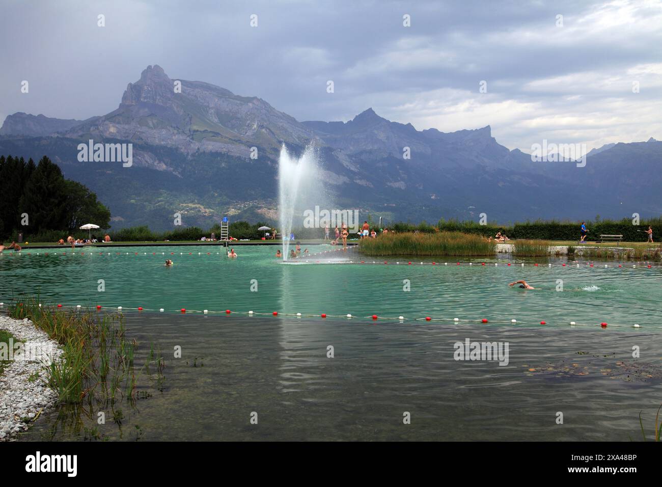 “Biotope” outdoor swimming pool, first public ecological swimming pool ...