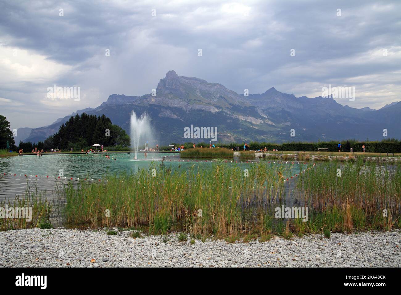 “Biotope” outdoor swimming pool, first public ecological swimming pool ...