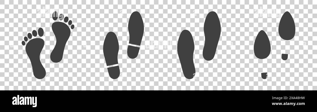 human footprint icon on white background Stock Vector Image & Art - Alamy