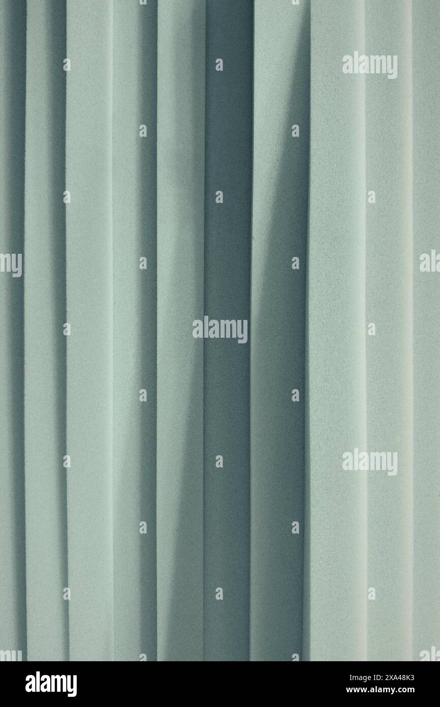 Full frame close up shadow over pale blue overlapping strips Stock ...