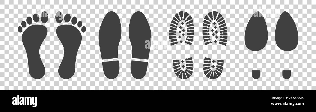 human footprint icon on white background Stock Vector Image & Art - Alamy