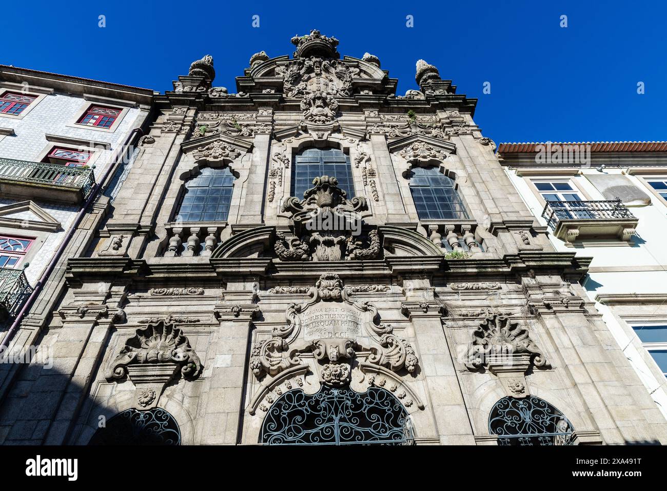 Facade of the Misericordia Church, Baroque and Mannerism style, in ...