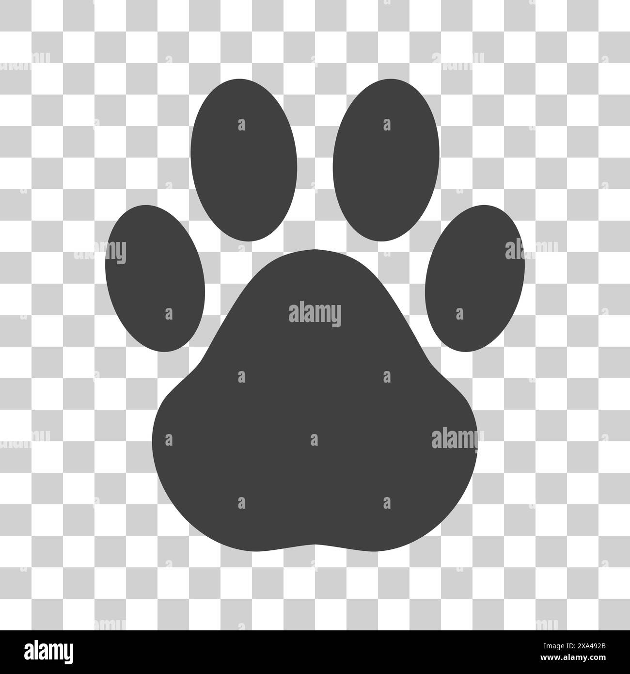 dog footprints icon on white background Stock Vector Image & Art - Alamy