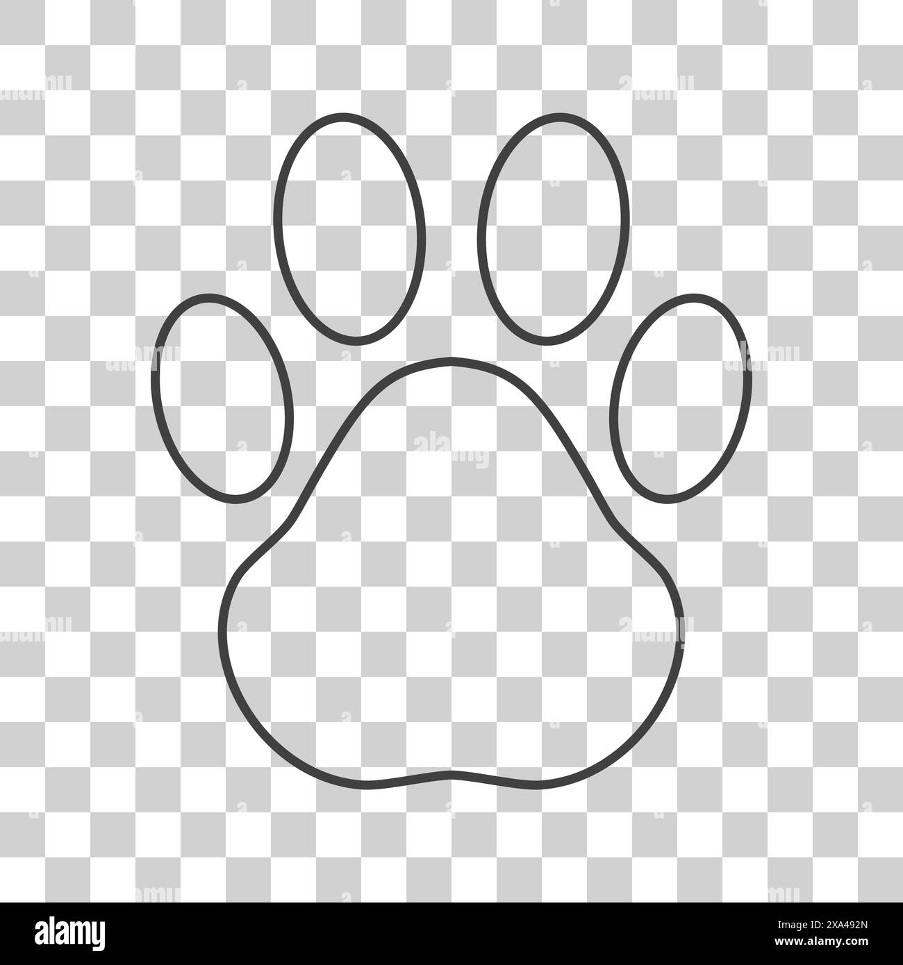 dog footprints icon on white background Stock Vector Image & Art - Alamy