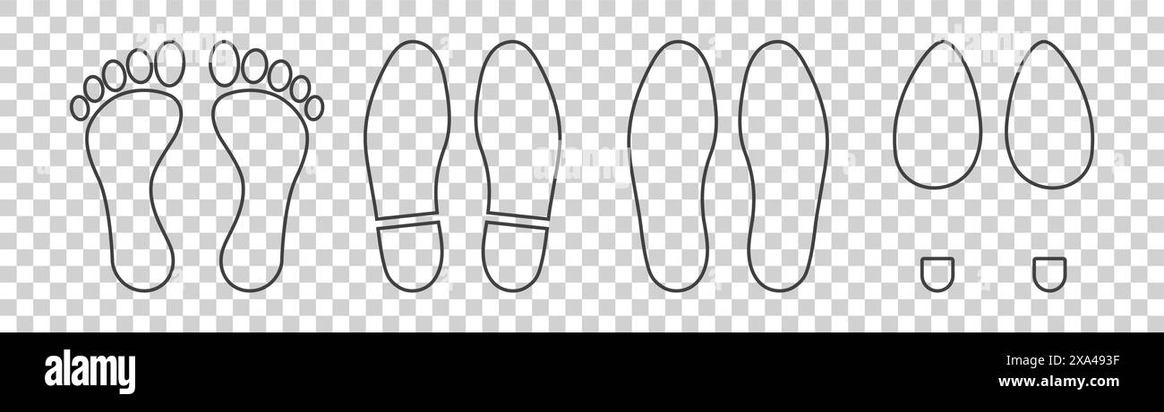 human footprint icon on white background Stock Vector Image & Art - Alamy