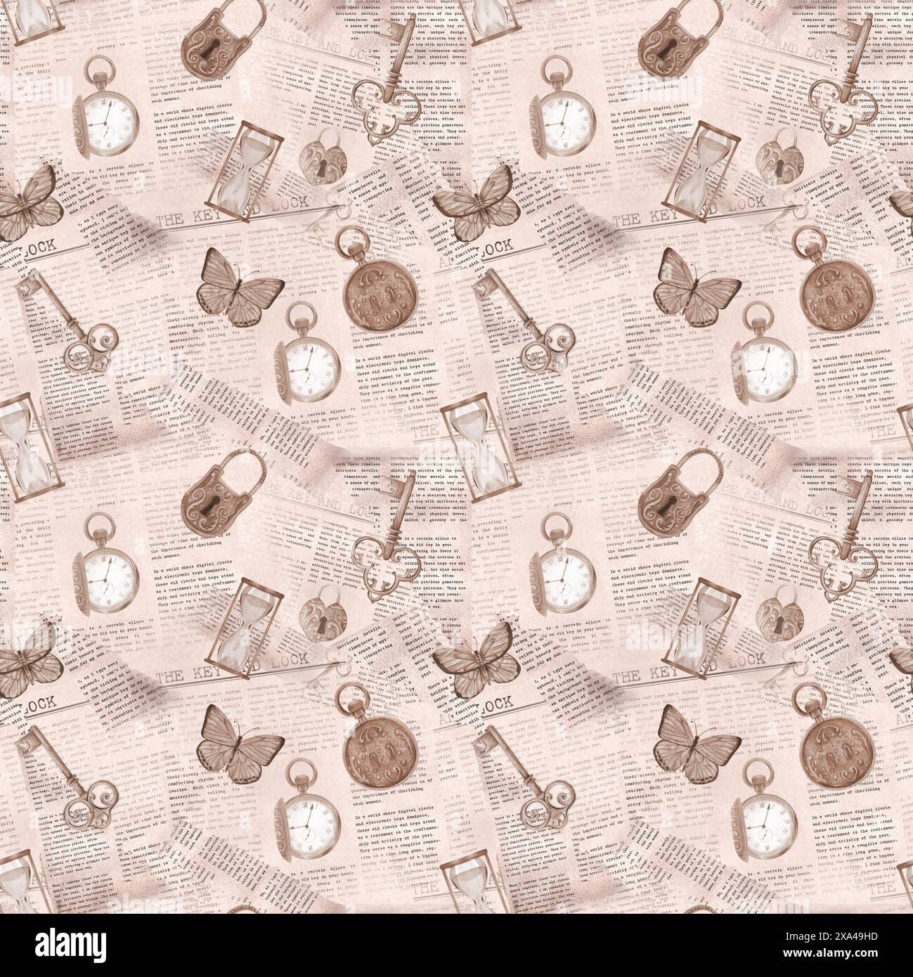 Old newspaper pattern hi-res stock photography and images - Alamy