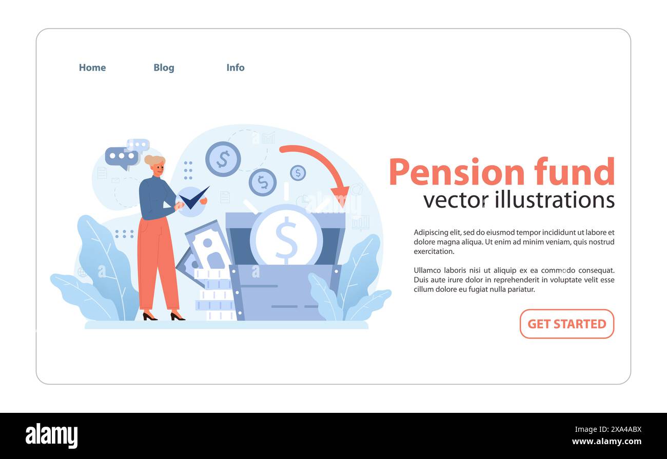 Pension Fund concept. Elderly woman reviews a growing financial ...