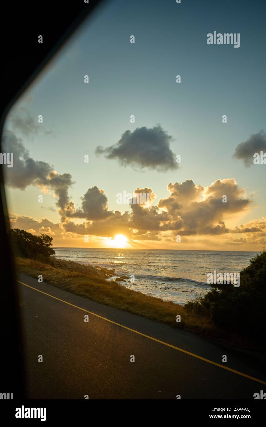 Scenic view from window sea hi-res stock photography and images - Alamy
