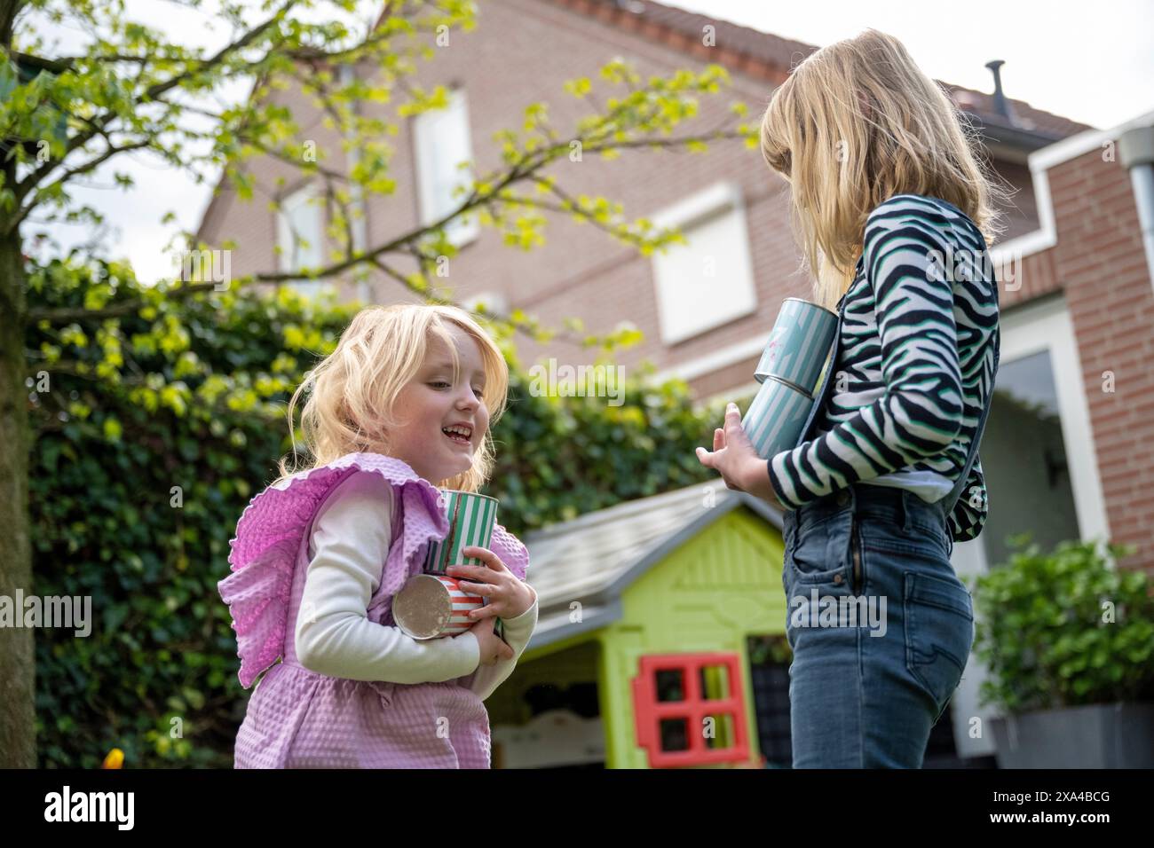 Laughing at each other hi-res stock photography and images - Alamy