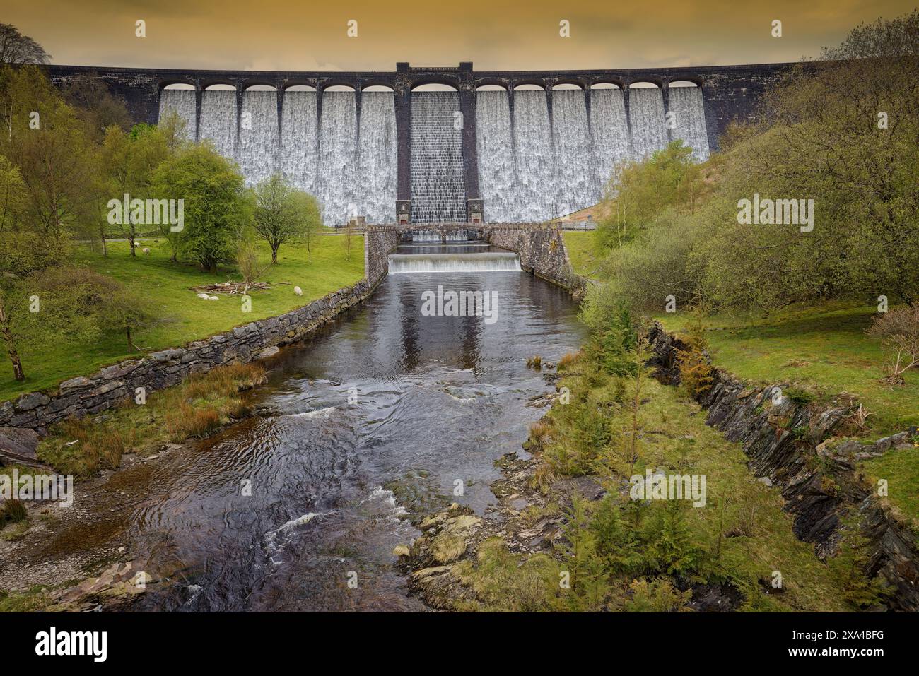 Elan Valley and the Dams and reservoirs of Wales UK Stock Photo - Alamy
