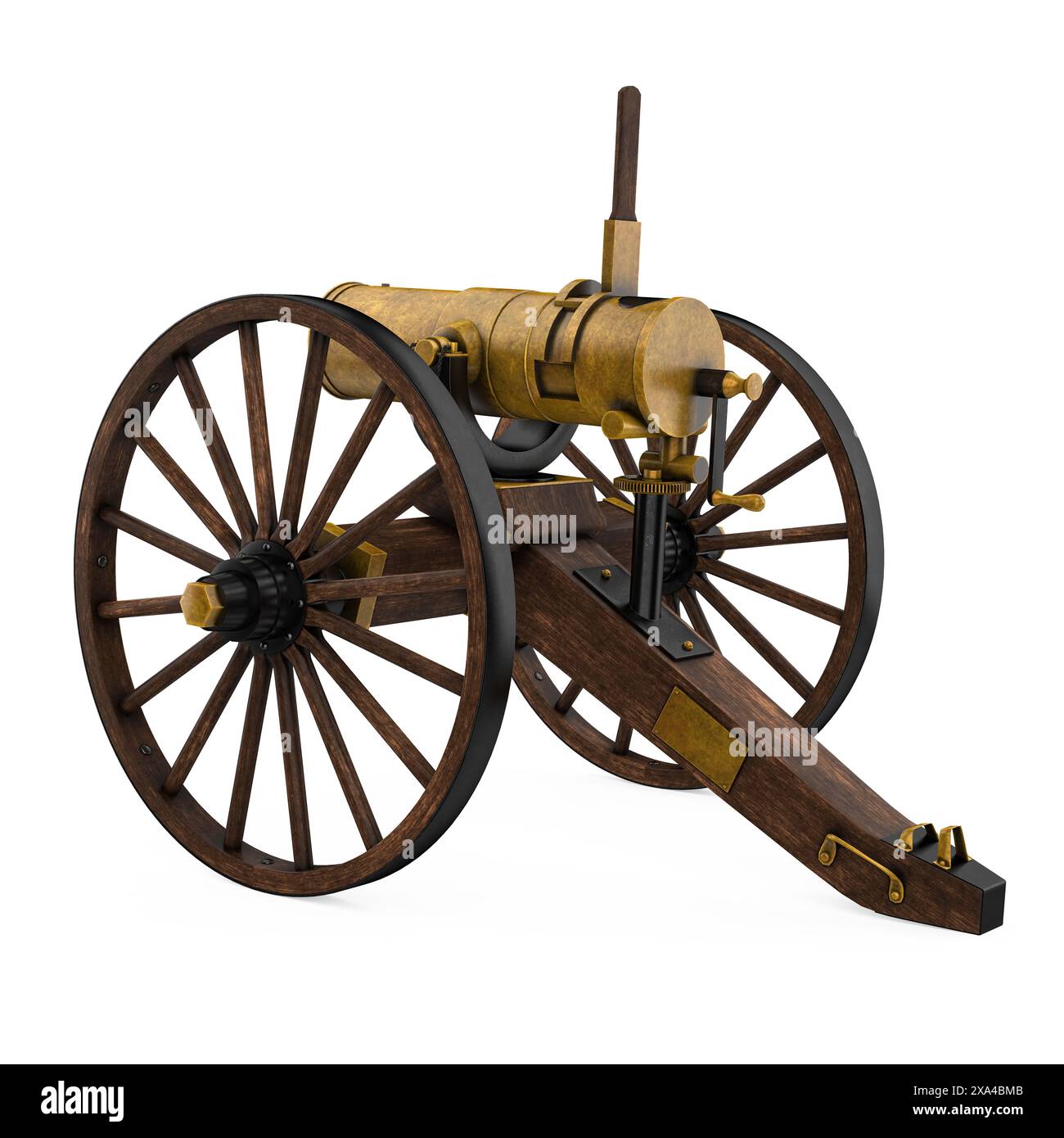 Old Cannon Isolated Stock Photo - Alamy