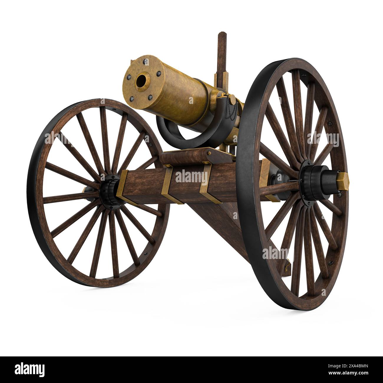 Old Cannon Isolated Stock Photo - Alamy