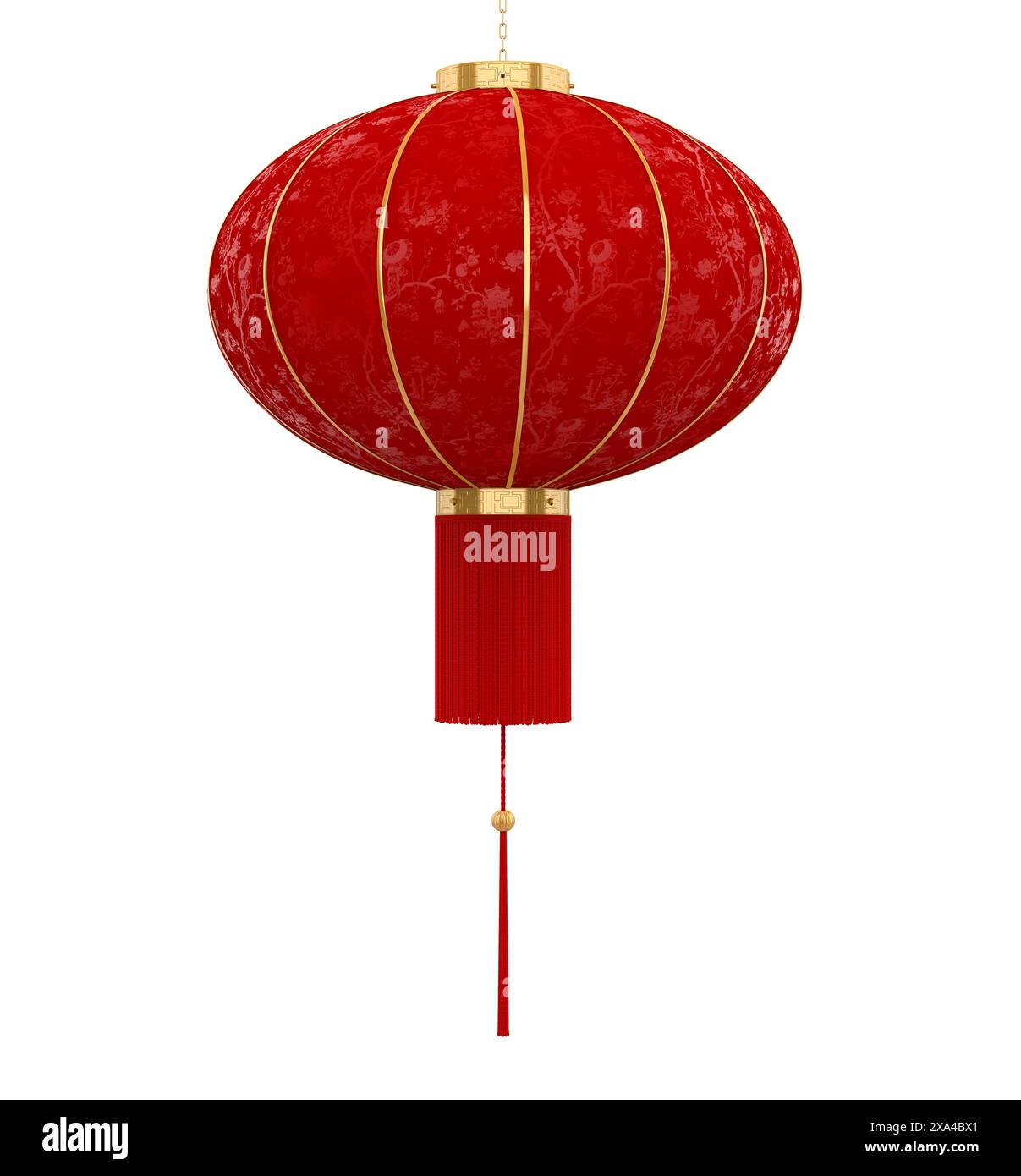 Red Chinese Lantern Isolated Stock Photo - Alamy
