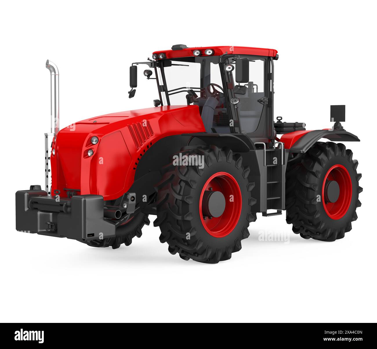 Red tractor Cut Out Stock Images & Pictures - Alamy