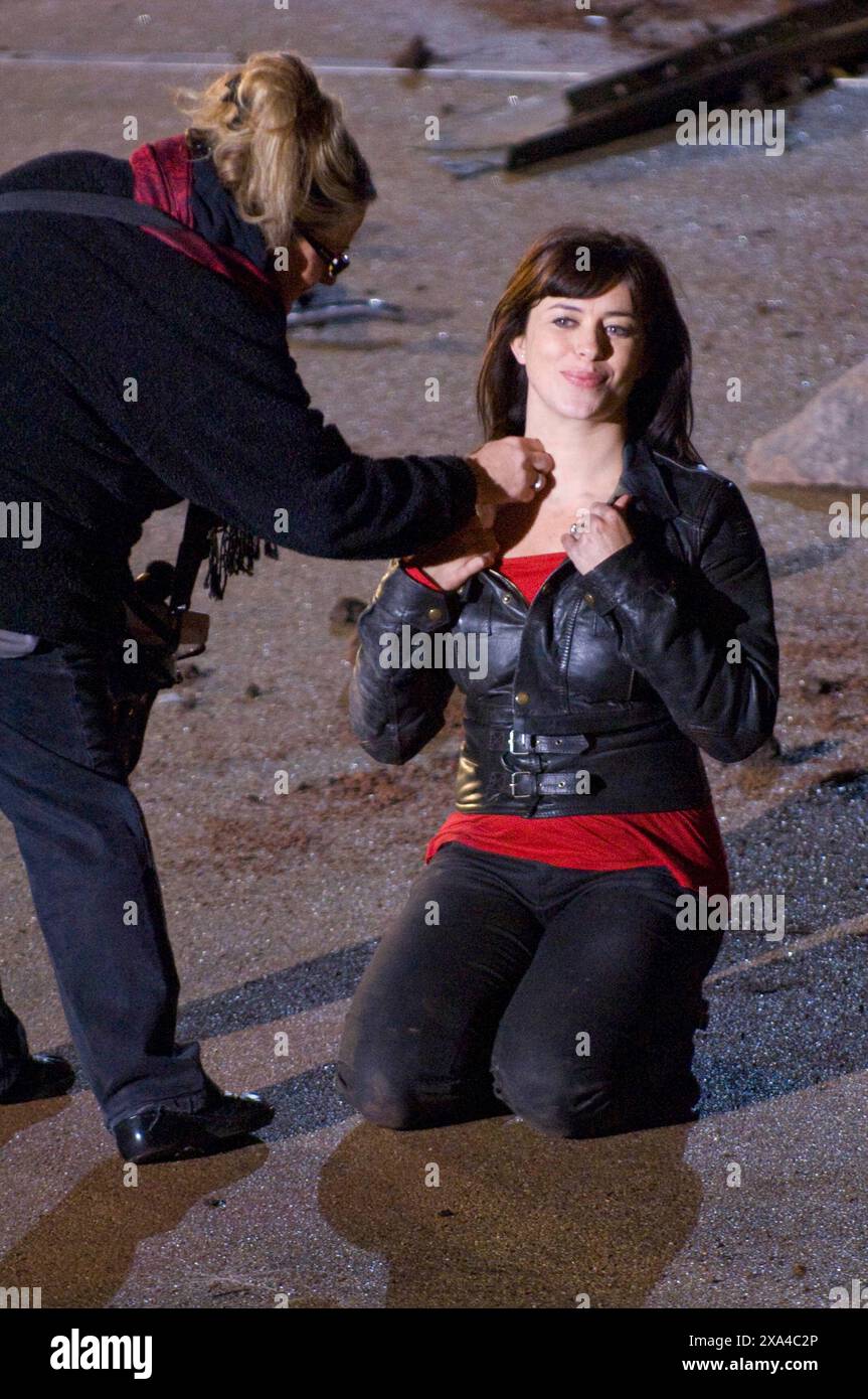 Actress Eve Myles pictured on the set of Torchwood in Cardiff last ...