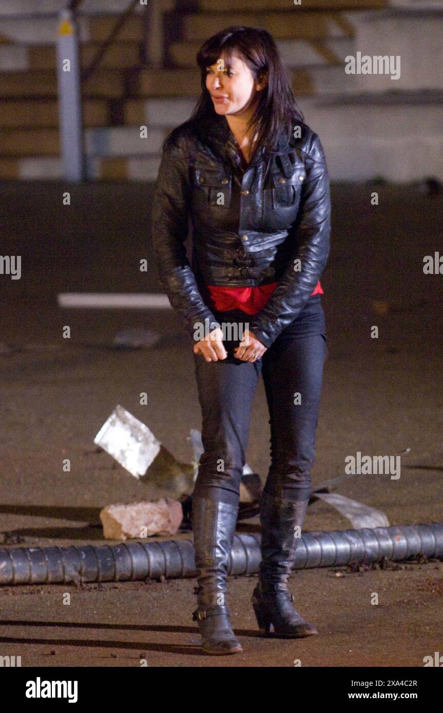 Actress Eve Myles pictured on the set of Torchwood in Cardiff last ...