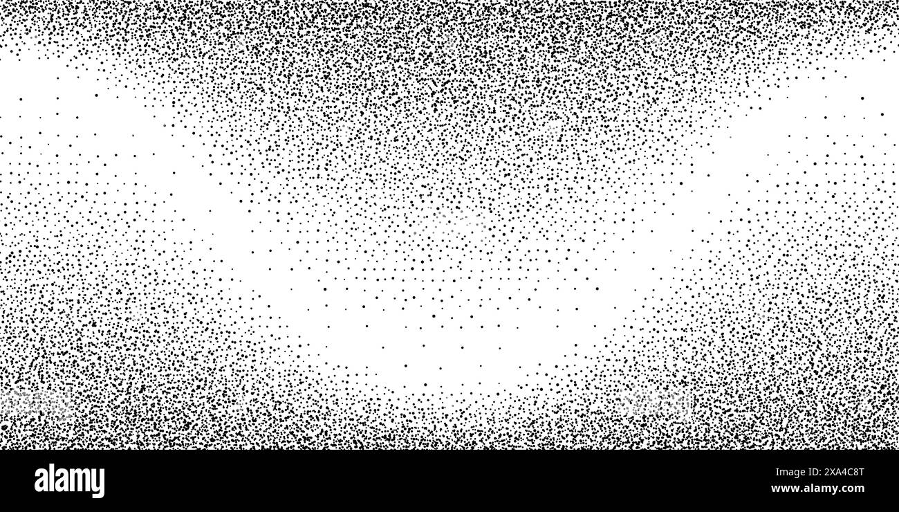 Noise gradient halftone wavy bg. Black and white vector tone gradation ...
