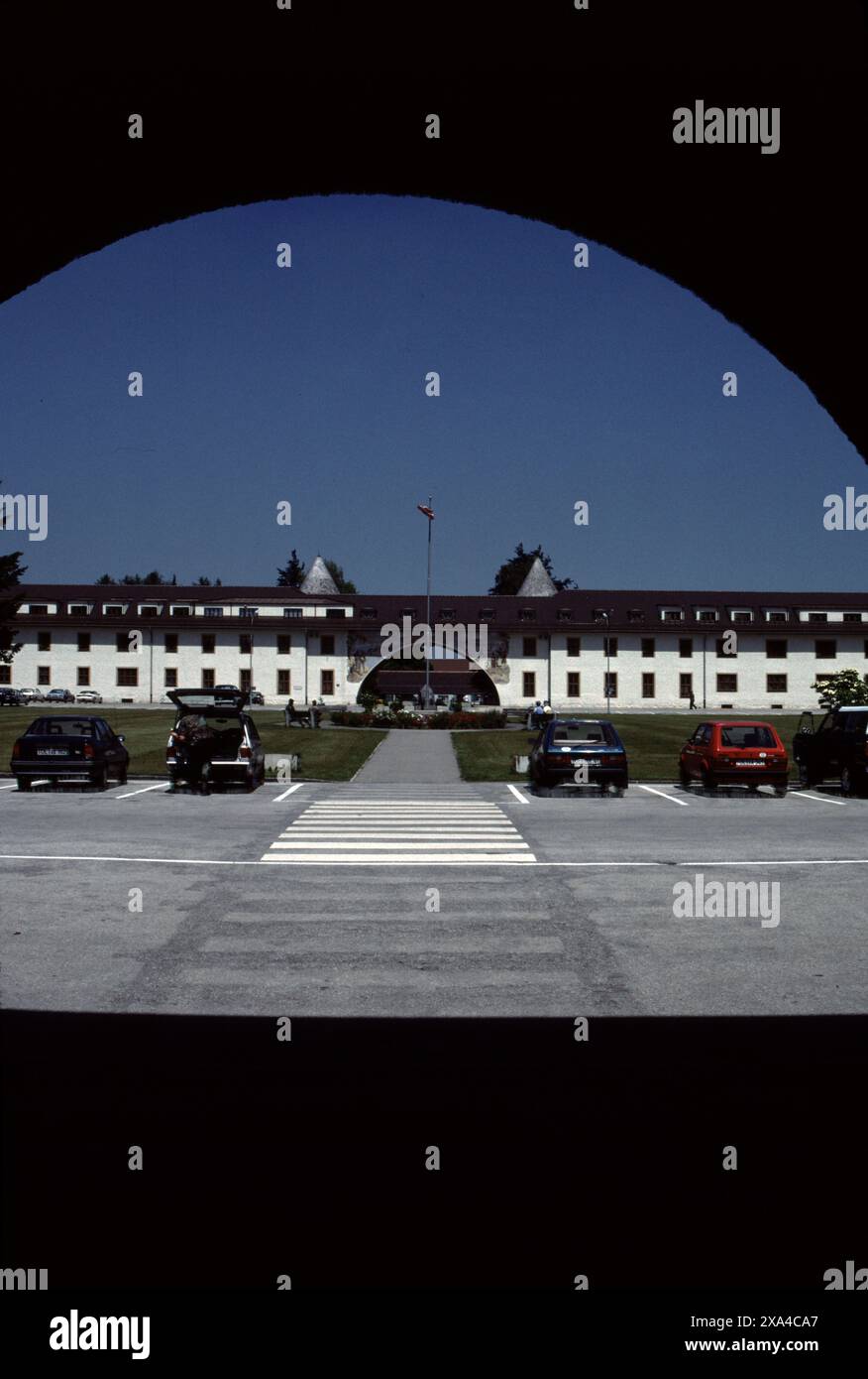 Bad Toelz, Germany. 6/1990. Flint Kaserne. The SS-Junkerschule Bad Tölz ...