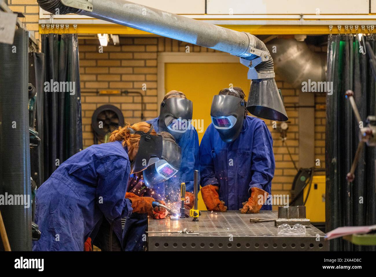 Including welding helmets hi-res stock photography and images - Alamy