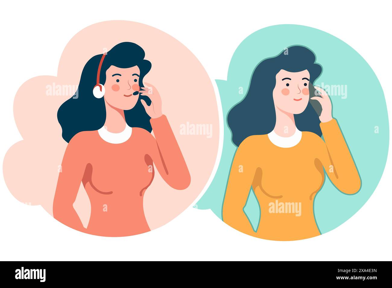 Technical support person talking Cut Out Stock Images & Pictures - Alamy