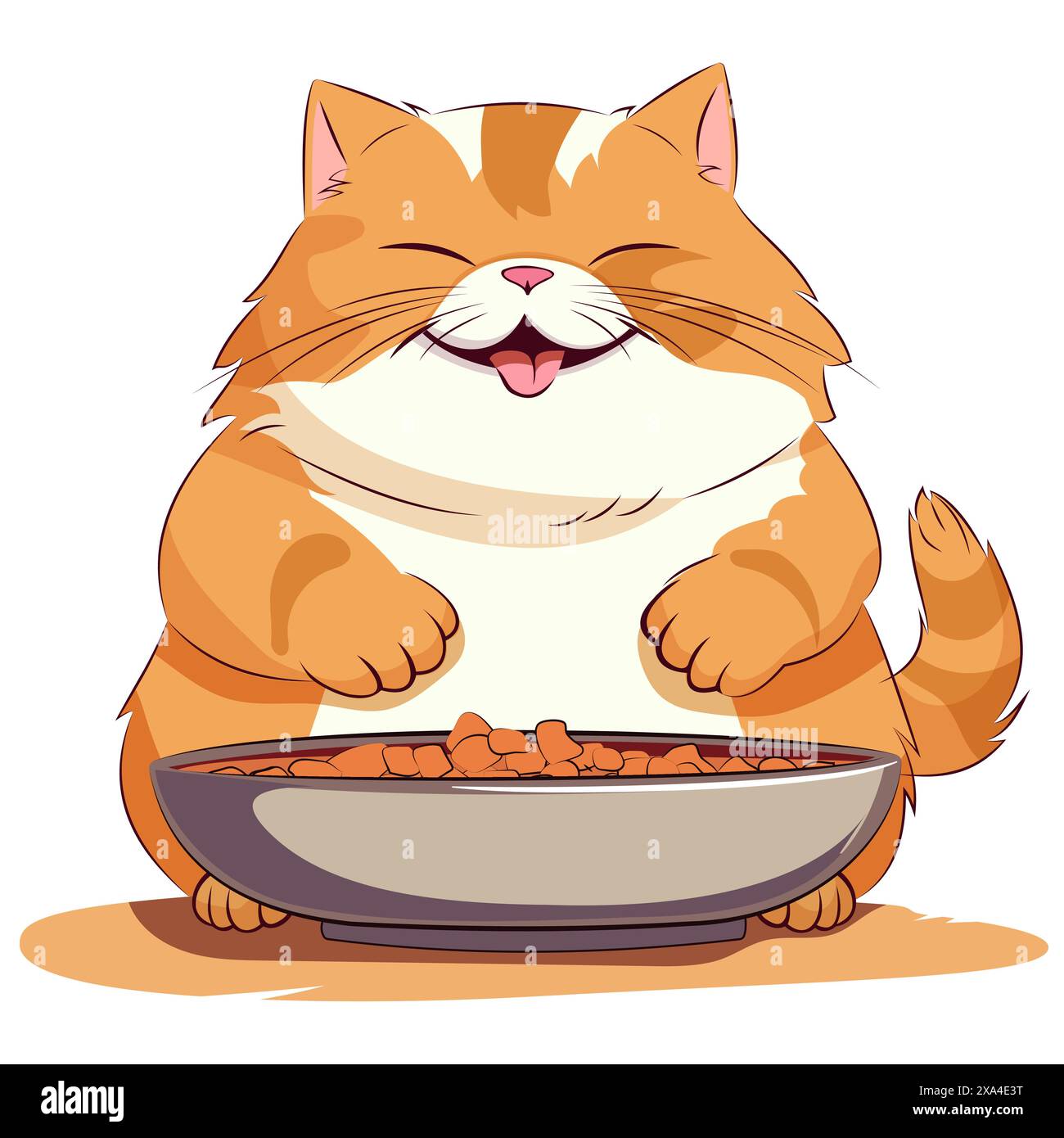 Illustration next cat Cut Out Stock Images & Pictures - Alamy