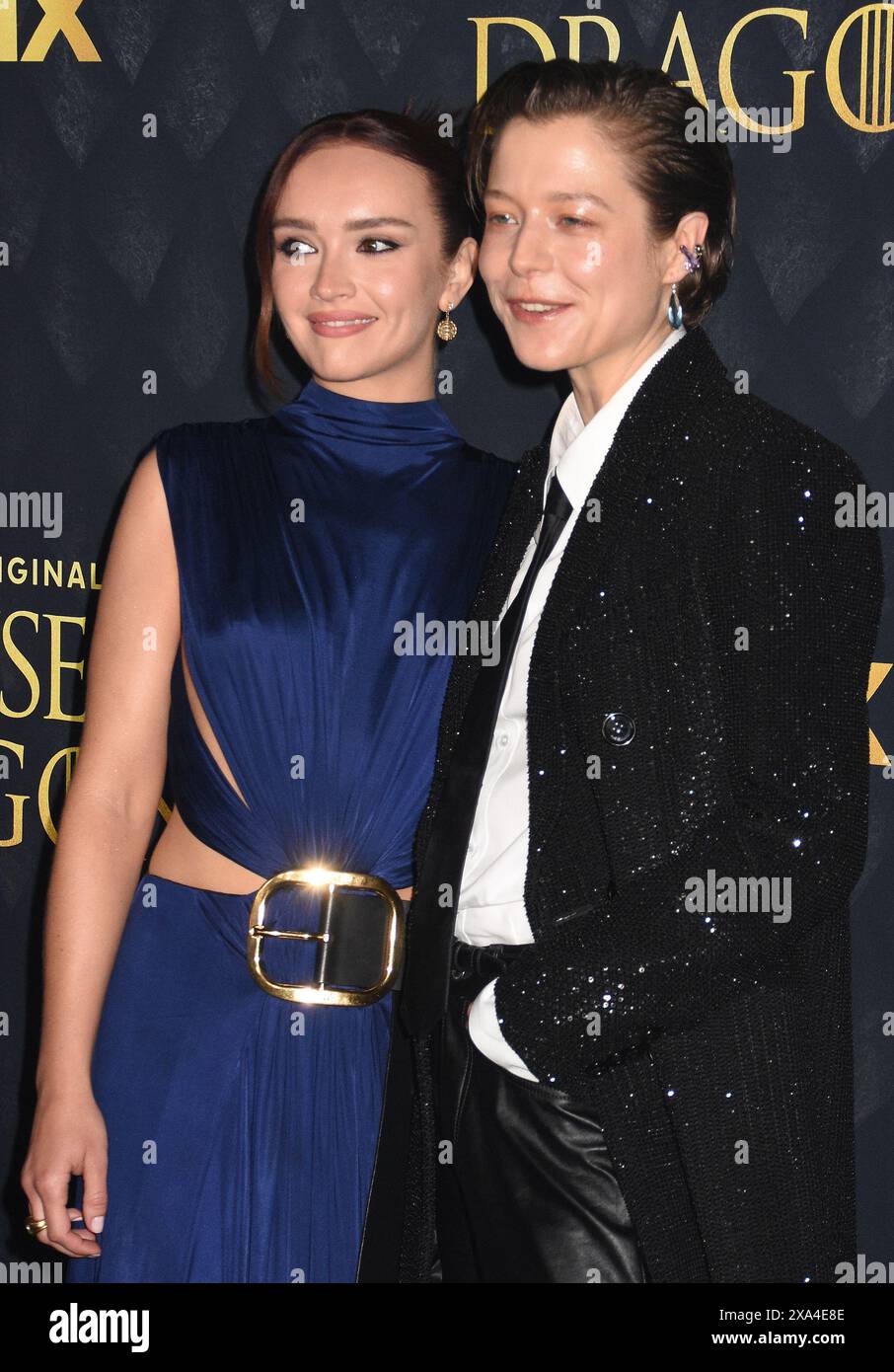 New York, NY, USA. 3rd June, 2024. Olivia Cooke and Emma D'Arcy at HBOÕs season 2 premiere of ...