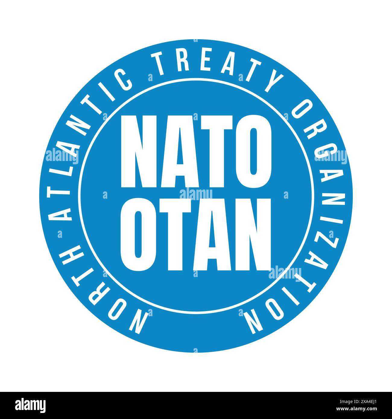 NATO North Atlantic treaty organization symbol icon Stock Photo - Alamy