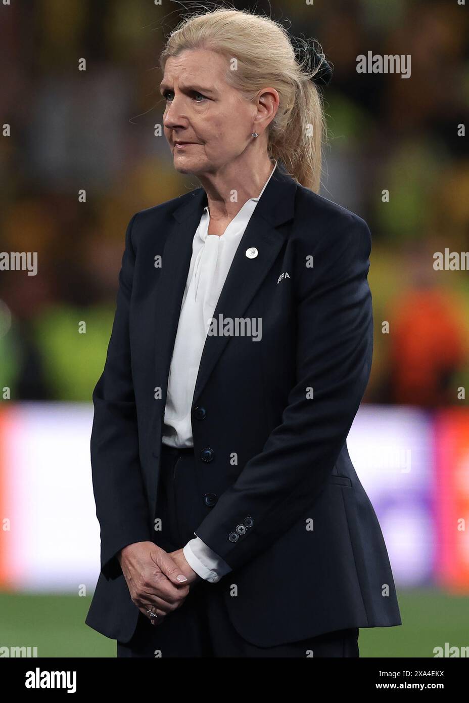 London, UK. 1st June, 2024. Debbie Hewitt MBE, The FA, Chair looks on ...