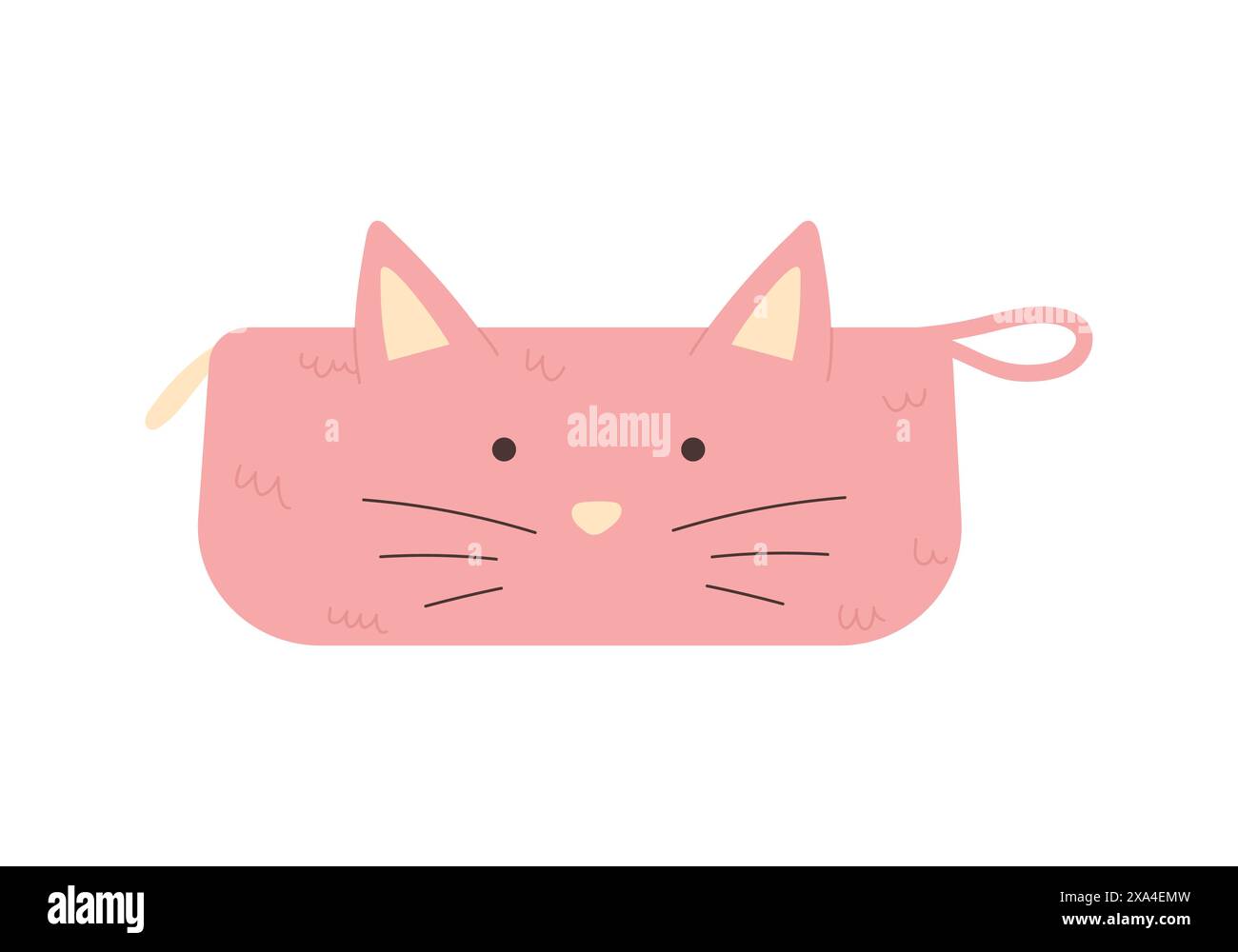 Pink cute pencil case for storage of school supplies and stationery ...