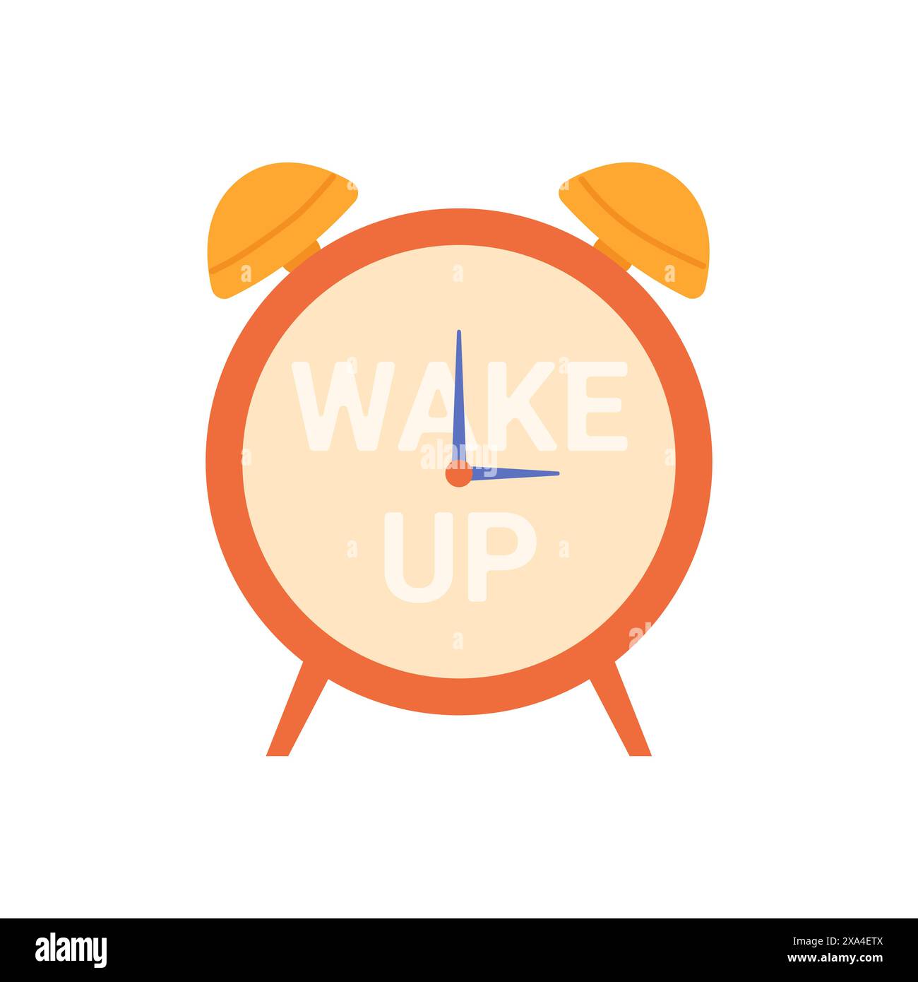 Alarm clock for school kids to get up early in morning with text Wake ...