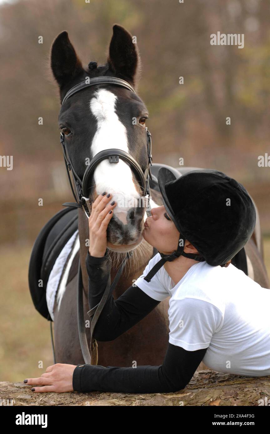 Tara Palmer-Tomkinson in training today on her horse Barney at Cardiff ...